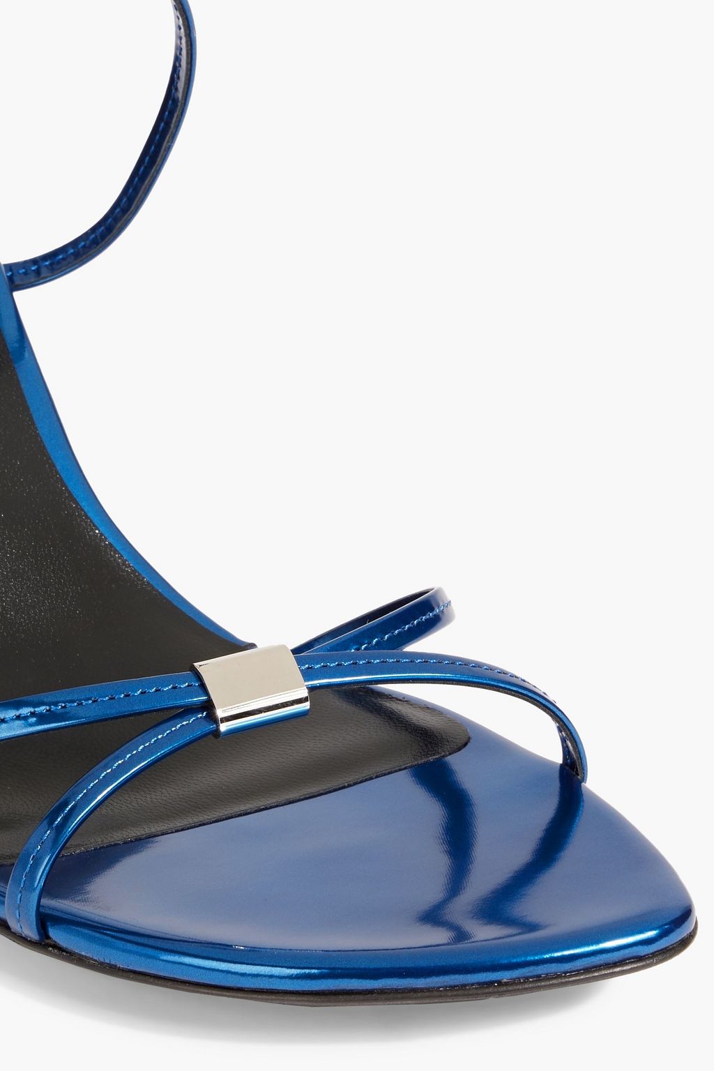 Sandali con zeppa in pelle metallizzata KHAITE Seneca: moda e comfort ...